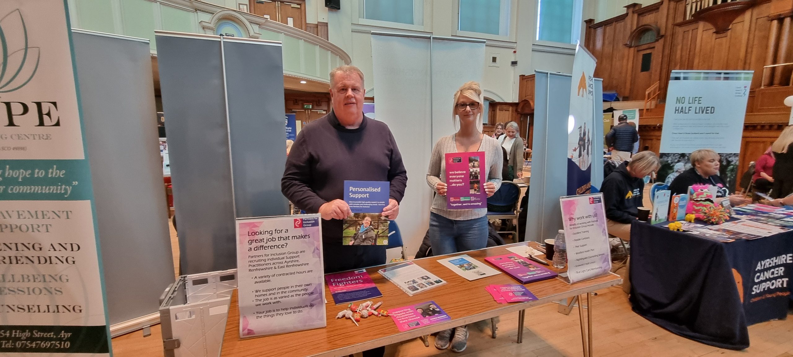 Busy day at South Ayrshire third sector event. - Partners for Inclusion ...